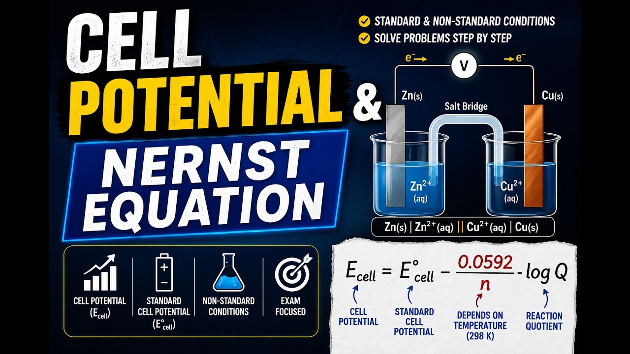 Cell Potential and Nernst Equation - YouTube