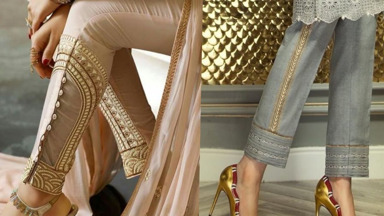 Stunning gorgeous paint trouser design!!latest trousar design2021 ...