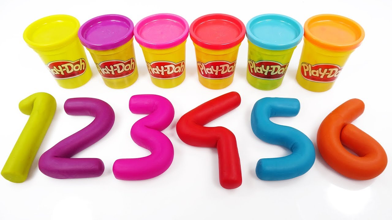 Diy How To Make Numbers With Play Doh Learn Colors Finger Family Song ...