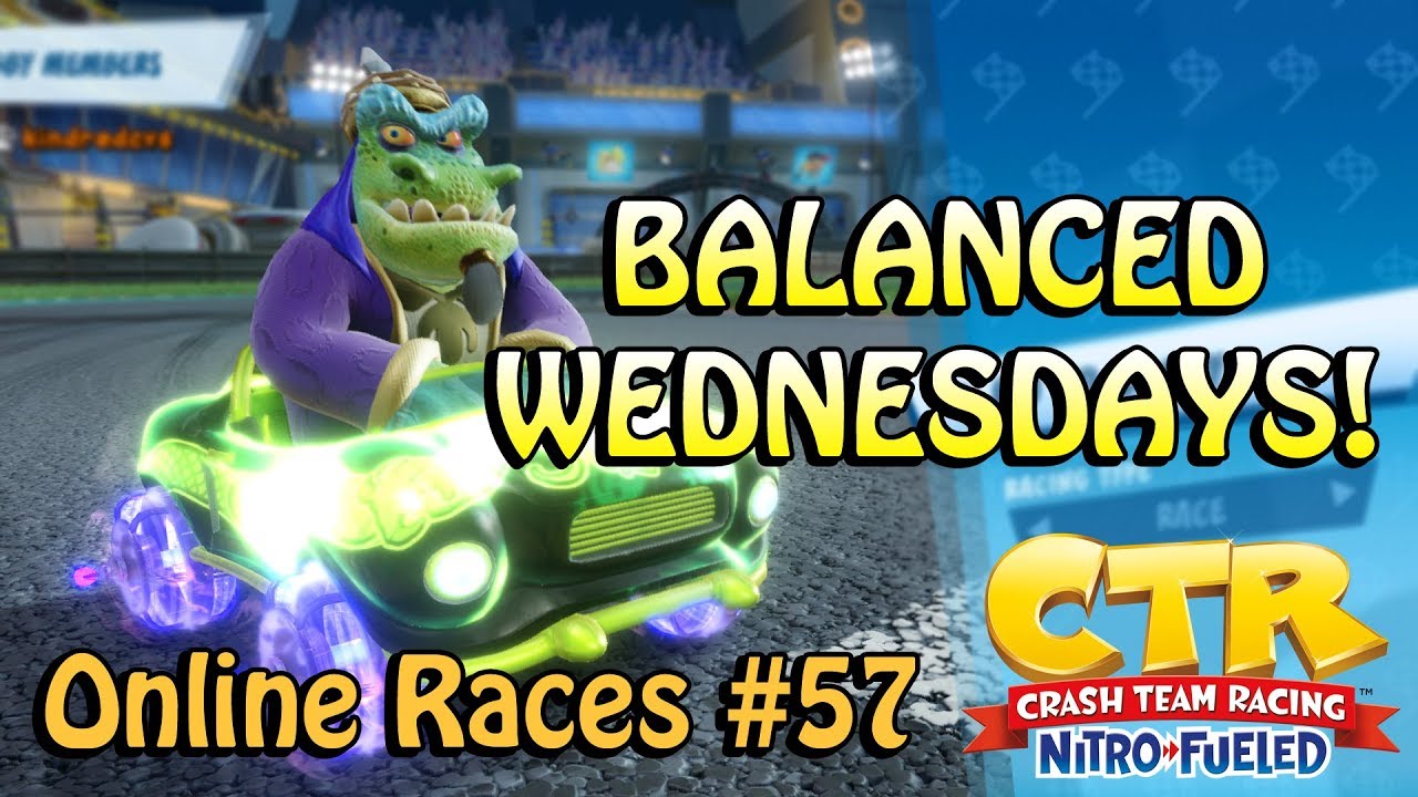 BALANCED WEDNESDAYS! CTRNF LIVE STREAM Online Races #57 SPOOKY GRAND ...