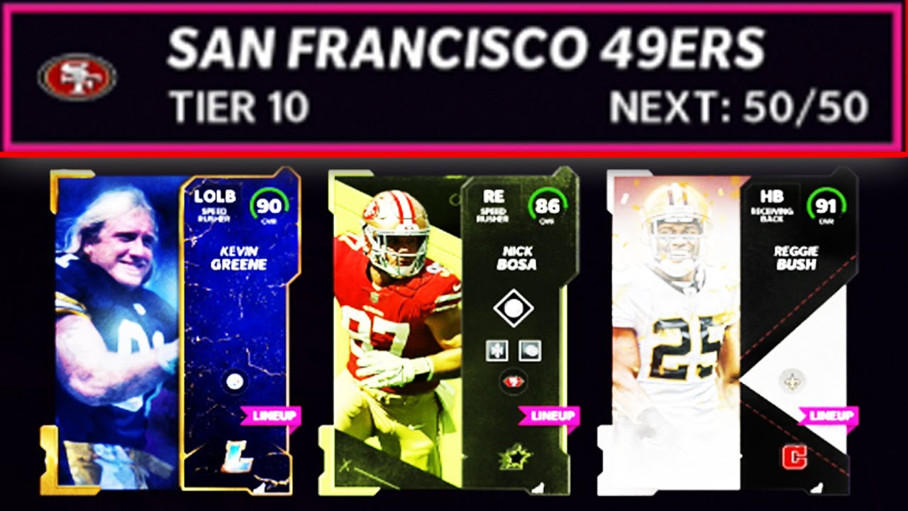 ALL TIME SAN FRANCISCO 49ERS THEME TEAM! 50/50 49ERS TEAM CHEM ...