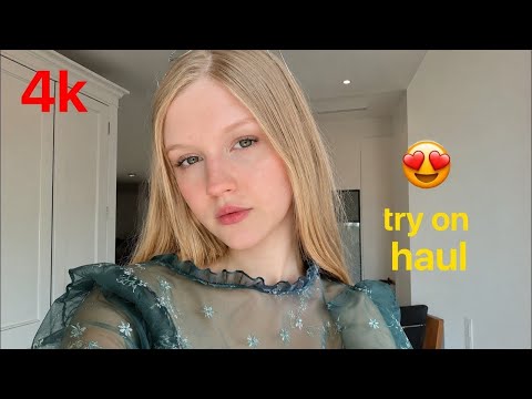 4K Lingerie Try On Haul See Everything Sheer Transparent Micro Bikini & See-through Dresses 