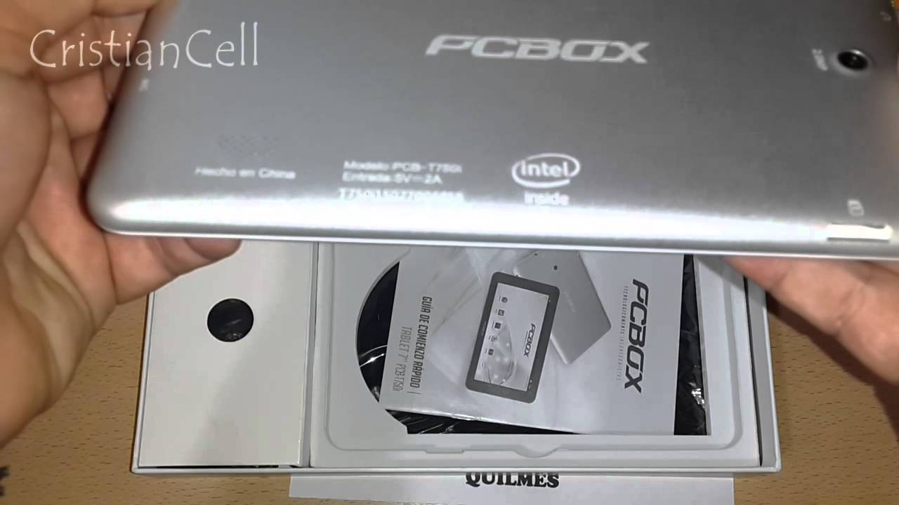 Tablet PcBox Modelo PCB 750i Unboxing CristianCell - YouTube