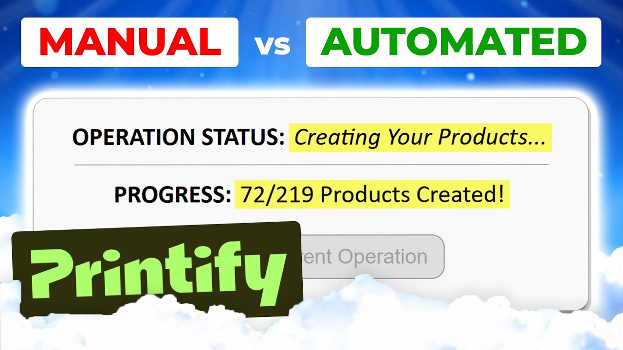 How To Make Printify Products (Manual vs. Automated Method) - YouTube