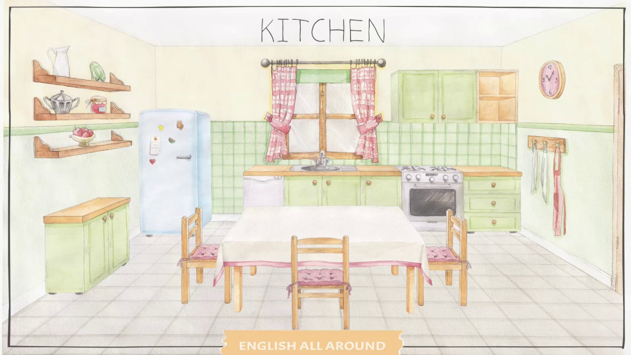 Kitchen--Popping up Kitchen Items for kids to spot - YouTube