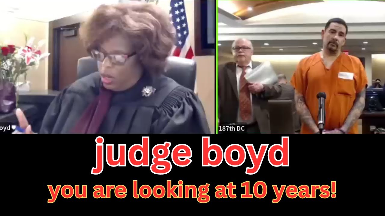 Judge Boyd - you are looking at 10 years in the jail! - YouTube