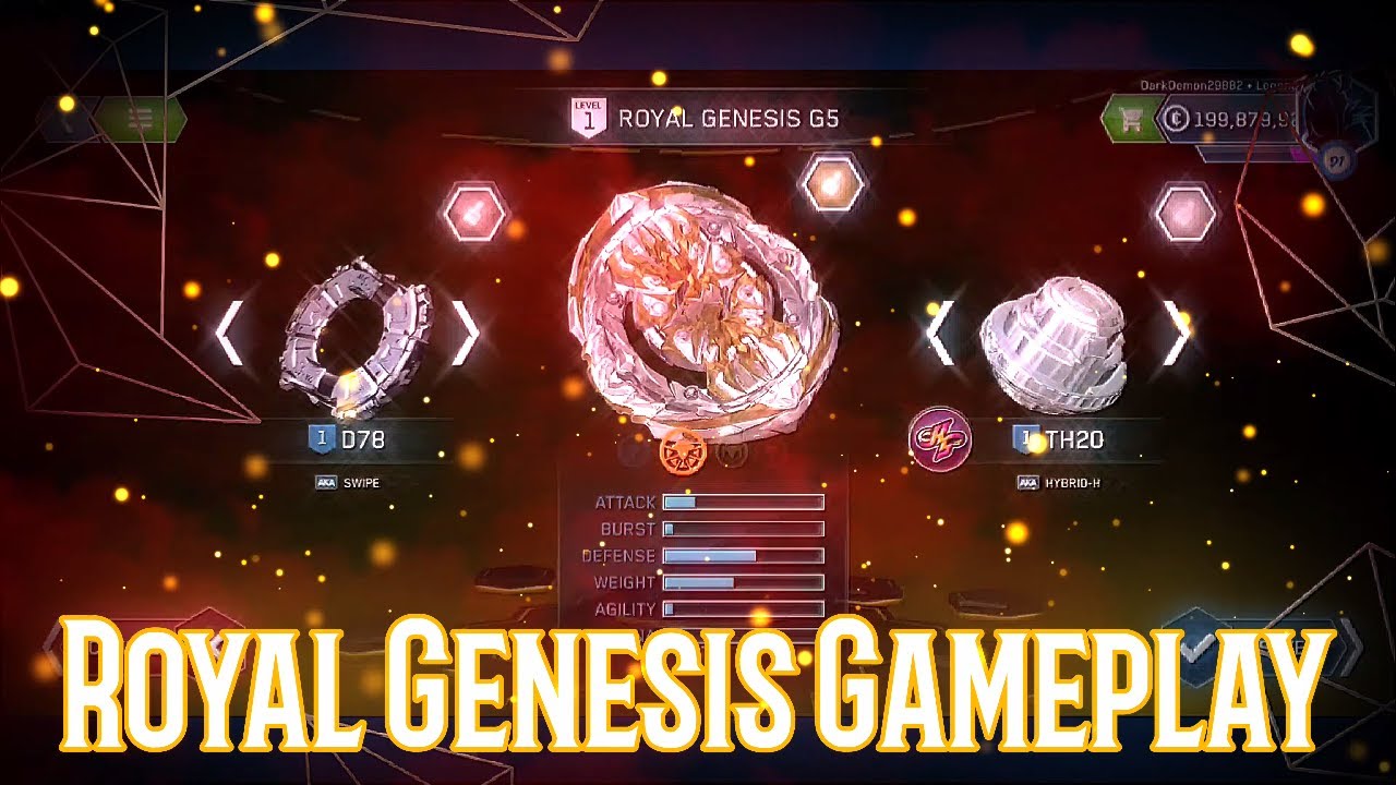Royal Genesis G5 Gameplay | Beyblade Burst Rise App - YouTube