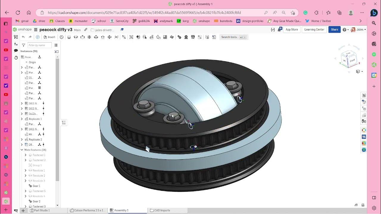 differential swerve demo - YouTube