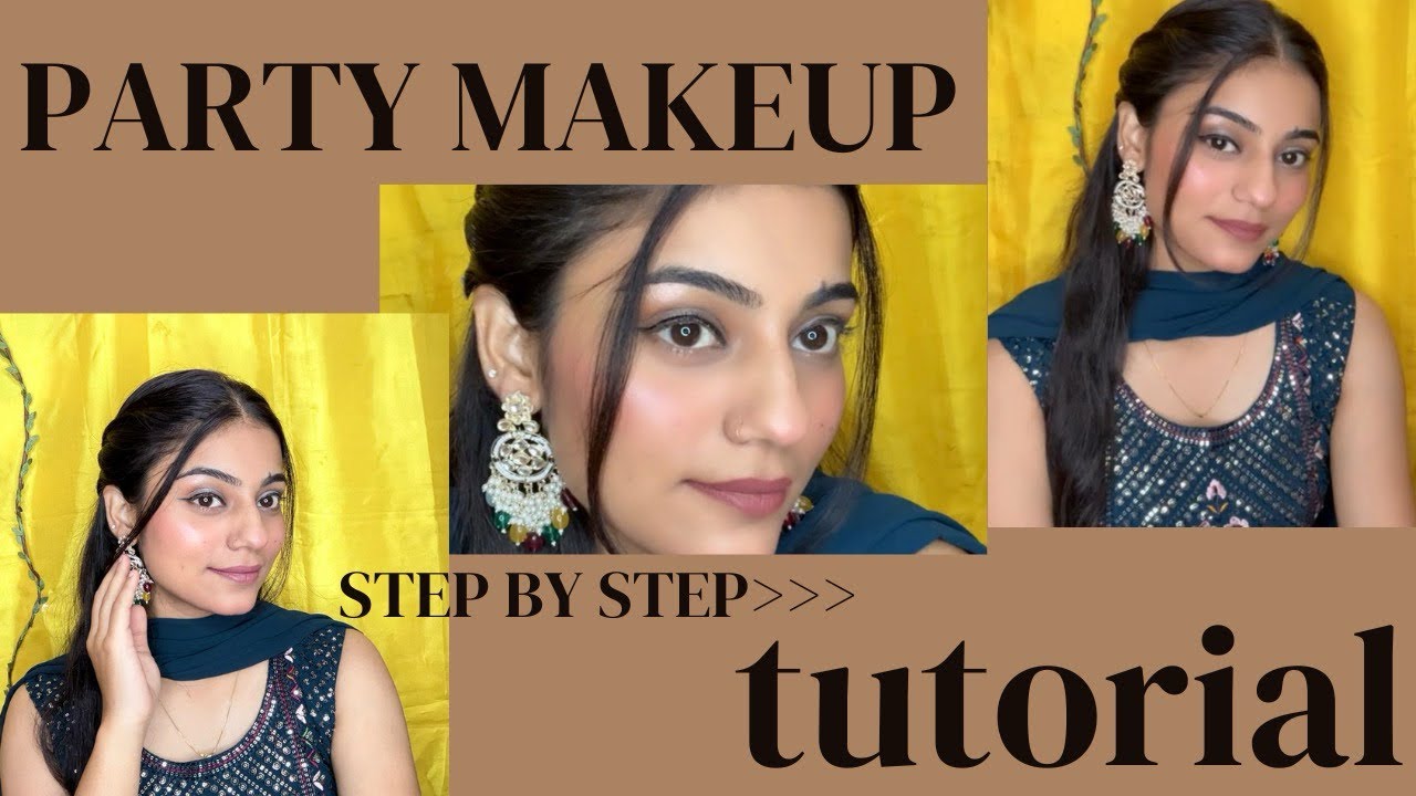 Party Makeup Tutorial Step By Step For Beginners | Wedding Guest Makeup ...