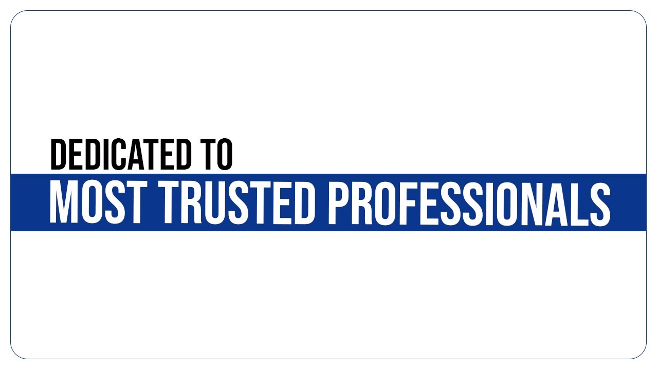 Video for Most Trusted Professionals - YouTube