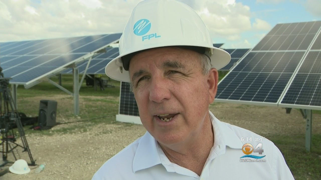Florida Power & Light and Miami-Dade Collaborating On Solar Plant - YouTube