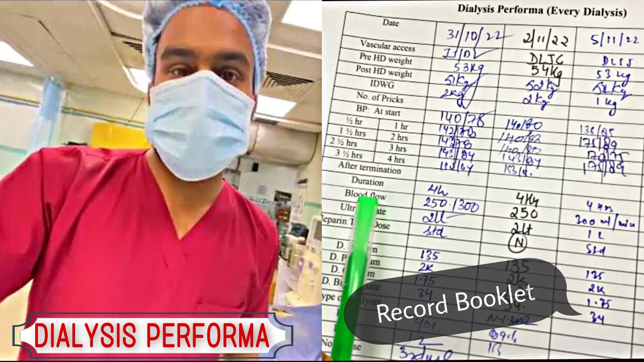 The Dialysis Performa | Hemodialysis Prescription & Record - YouTube