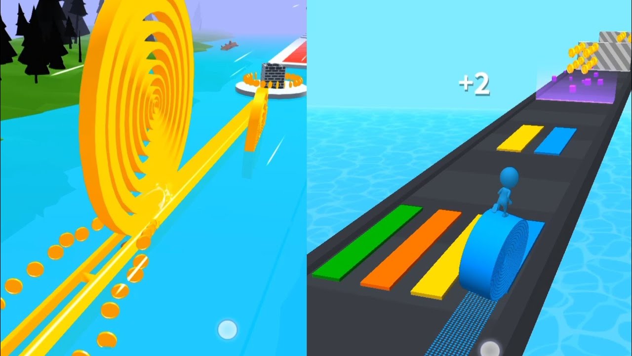 🟡 Spiral Roll 🆚 Spiral Roller Run Mobile games video | Vaal Gamerz ...