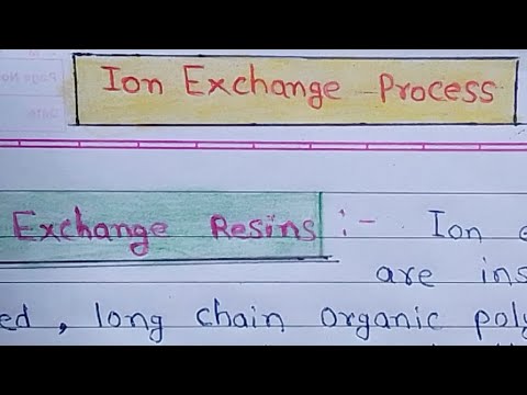 ion Exchange Process | Hard Water 💦 | Engineering Chemistry | B.Tech ...