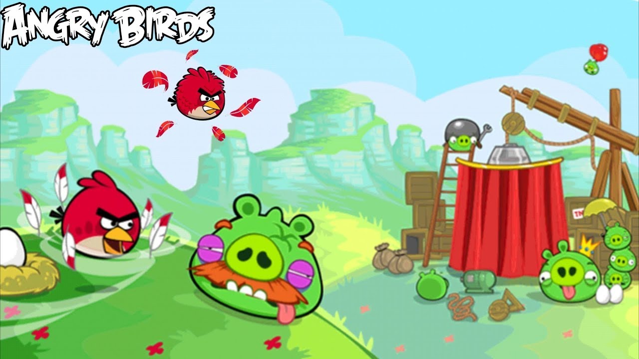 Angry Birds Classic Red's Mighty Feather | Action | Funny | GamePlay ...