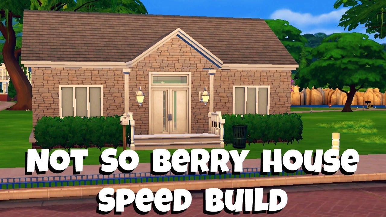 Not So Berry House | Speed Build | The Sims 4 - YouTube