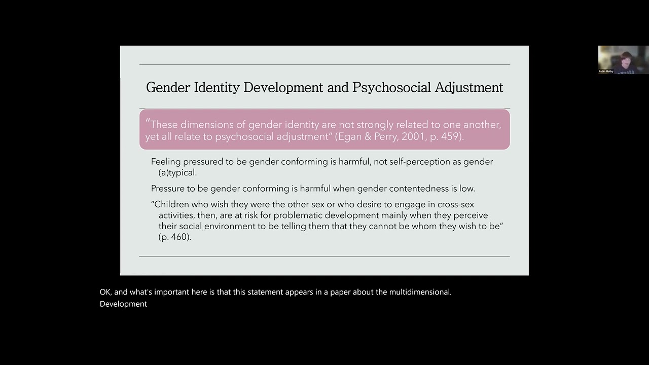 Contextualizing Transgender Identity Development within Gender Identity ...