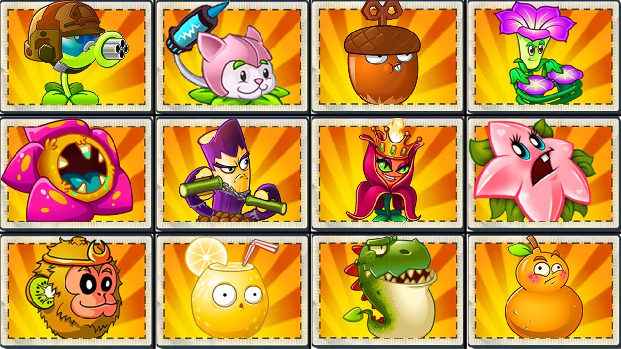 Plants Vs Zombies 2 All Premium Plants Power Up Vs Zombies Attack Youtube