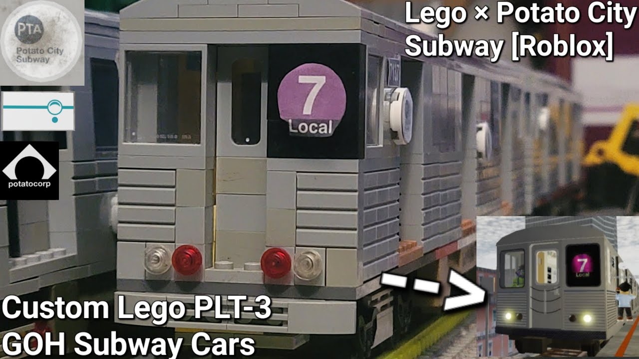 Lego Subway Action! - Custom PLT-3 GOH Subway Cars: Lego × Potato City ...
