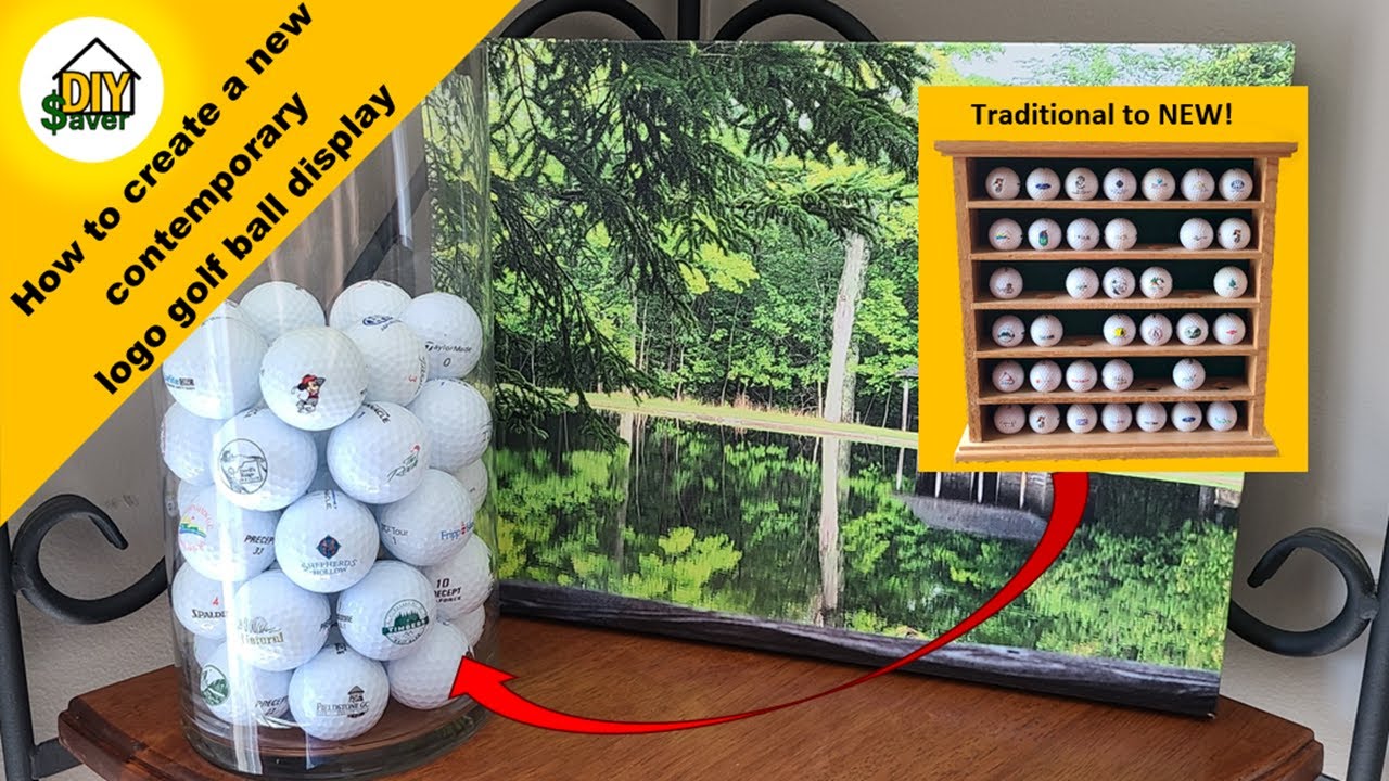 How to Create a New Contemporary Logo Golf Ball Display With a Glass ...