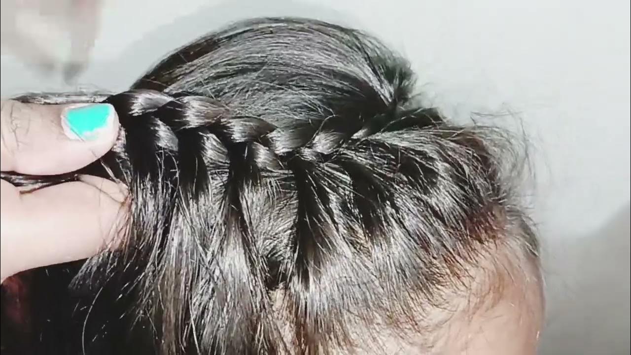 Beautiful side french Braided Hairstyles for college Girls - YouTube