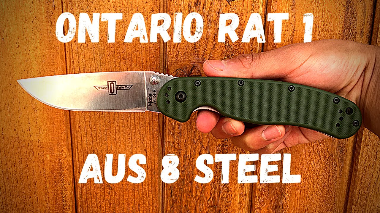 Ontario Rat 1 Folding Knife in AUS 8 Steel | Full Review - YouTube