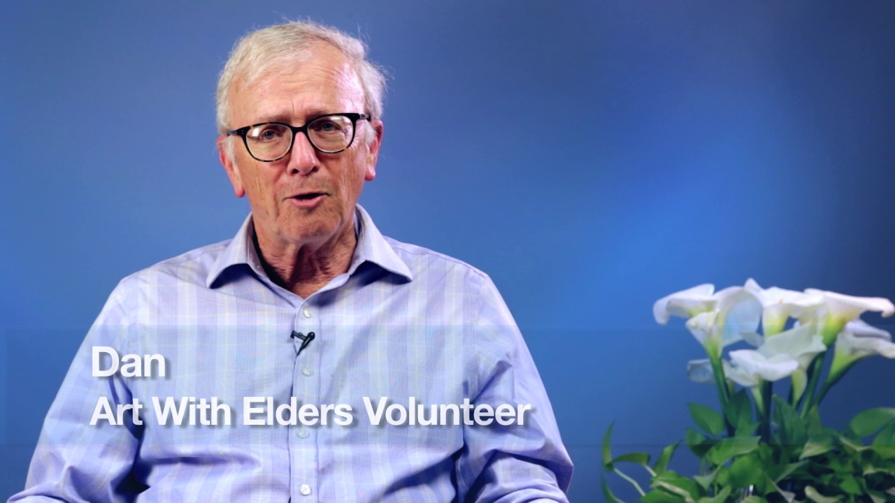 Dan Rosen Art With Elders Volunteer - YouTube