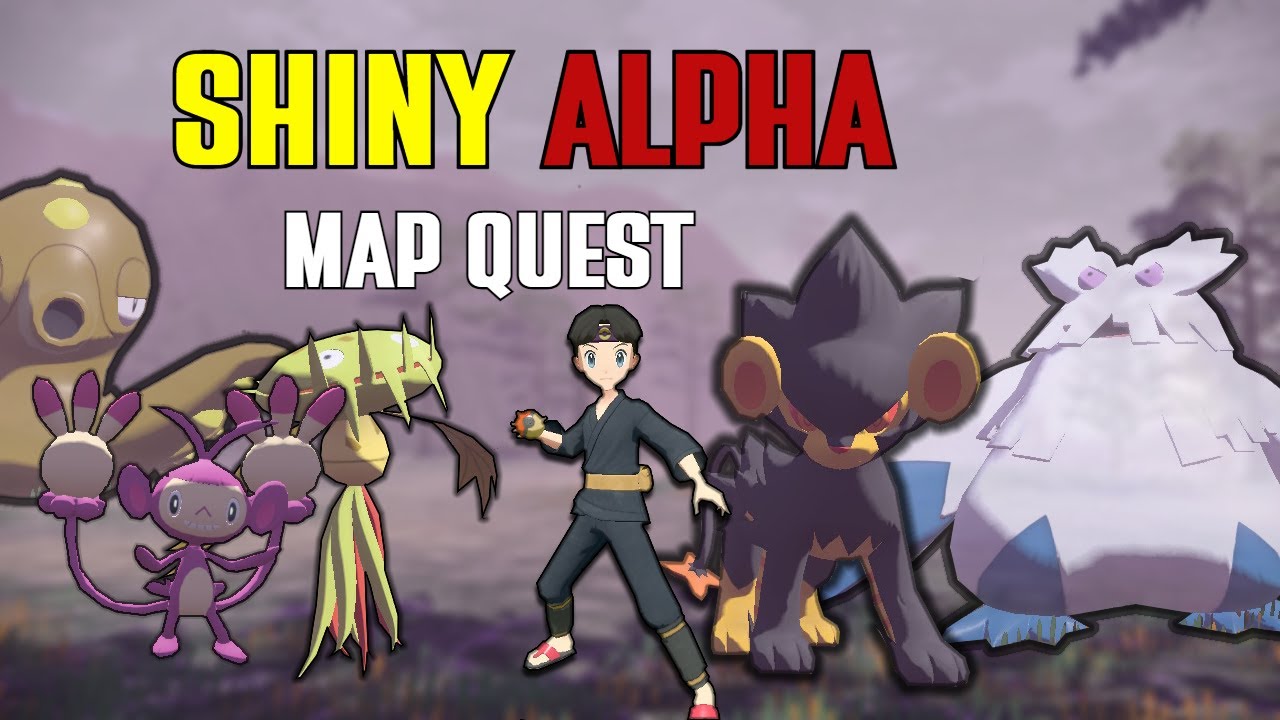 My First Shiny Alpha MapQuest in Pokemon Legends Arceus - YouTube