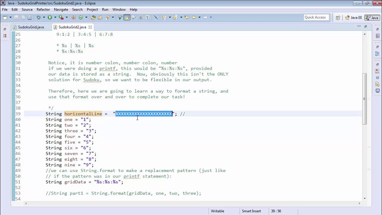 Introduction to Java Programming: Sudoku Grid Printer - YouTube