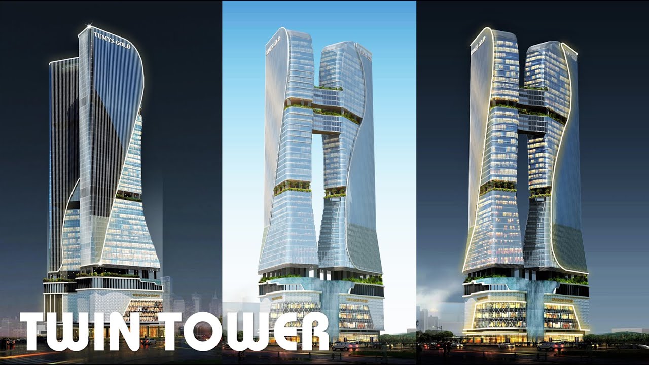 Twin Tower Animation- Diệp Phát Majeh Architecture - YouTube