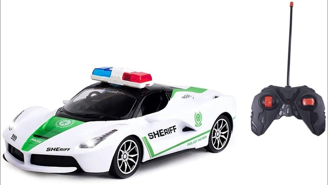 Remote control police car unboxing & review - dabbaunboxing - YouTube