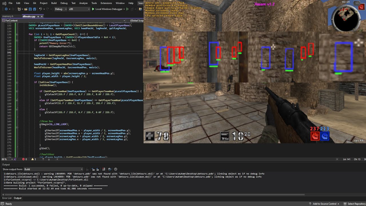 [WallHack #2(ESP-BOX)] Как нарисовать ЕСП-БОКС? Wallhack-ESP - YouTube