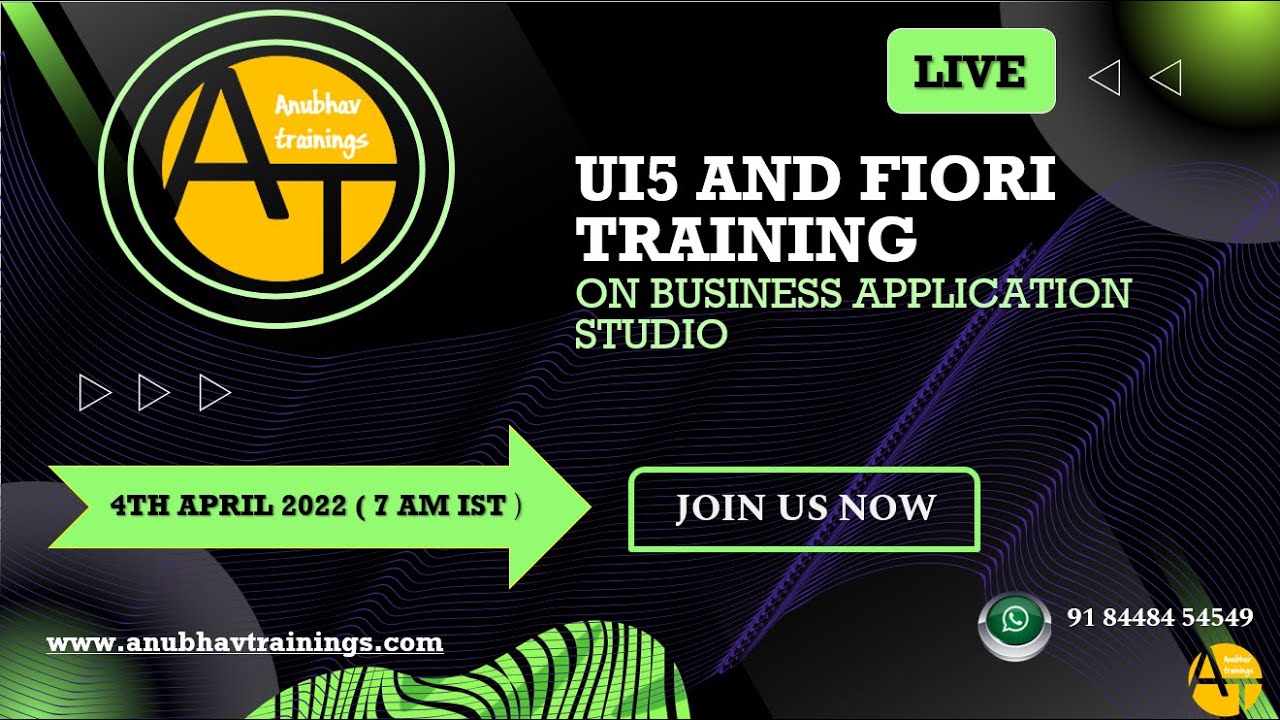 SAP UI5 And Fiori LIVE Training Demo 4th April 2022 7 AM IST NEW sap-ui5-and-fiori-live-training-demo-4th-april-2022-7-am-ist-new