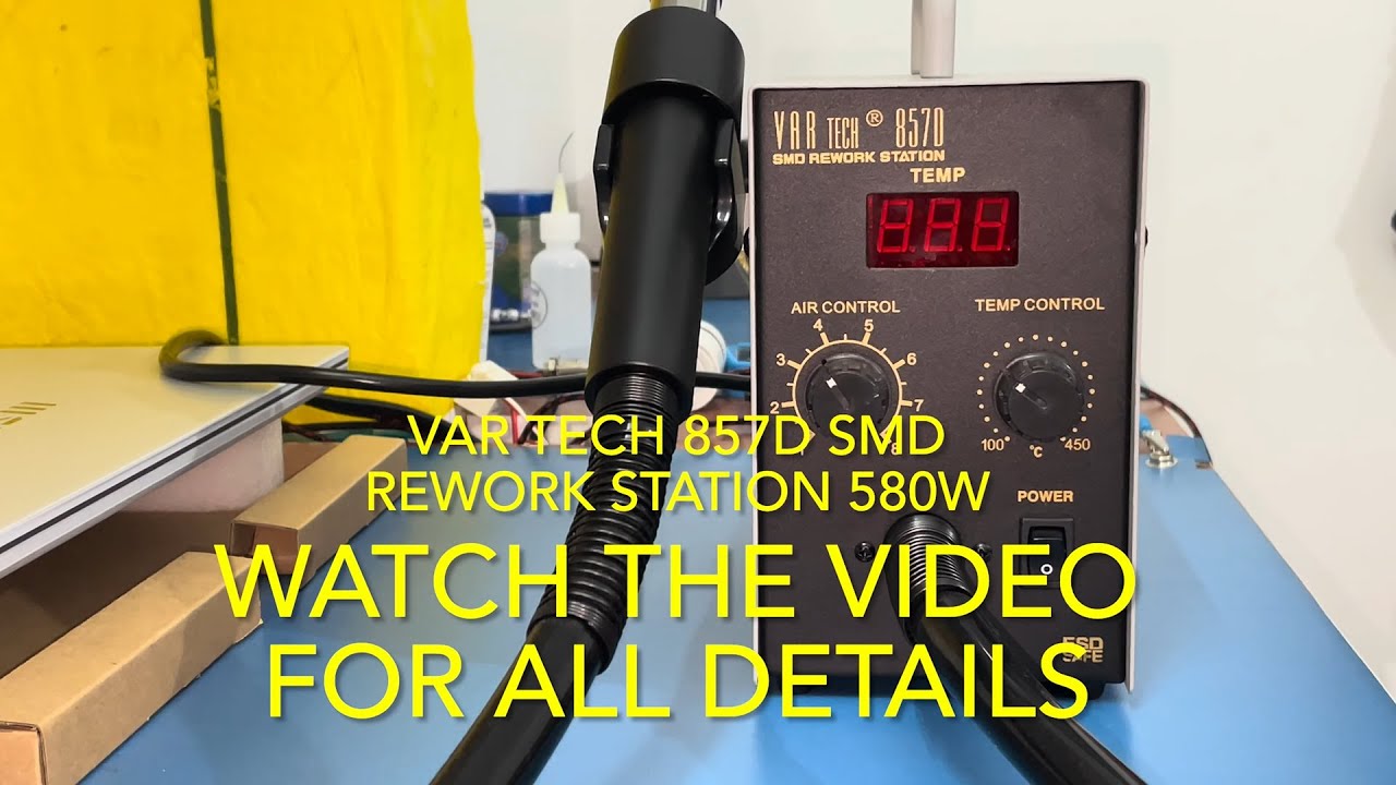 Best hot air smd rework station ||Best smd machine 2024||Var Tech 857D ...