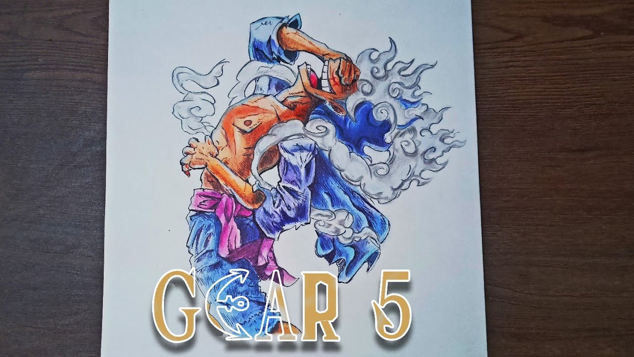 monkey d luffy gear 5 drawing (timelapse)#onepiece #anime - YouTube
