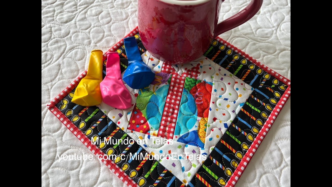 Clase #327 - Borde Inglete / Mitered Corners - Posa Taza - Regalo ...