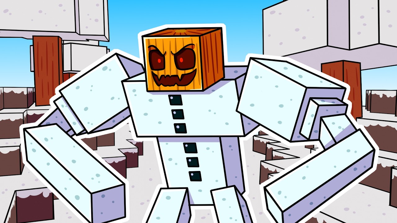 I Survived 1000 DAYS as a SNOWMEN in HARDCORE Minecraft! - Witner ...