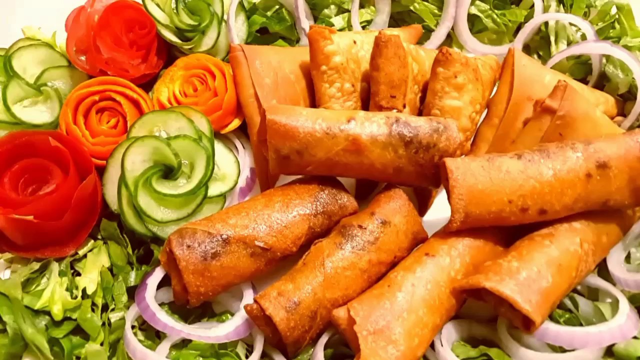 Arabic Chicken Samosa Roll - YouTube