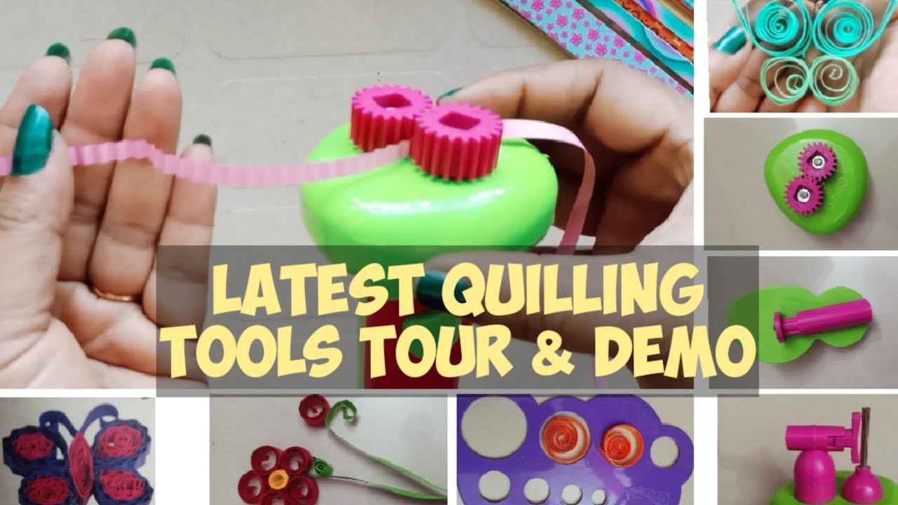 Latest Quilling tools| demo |easy to use |how to make things using ...