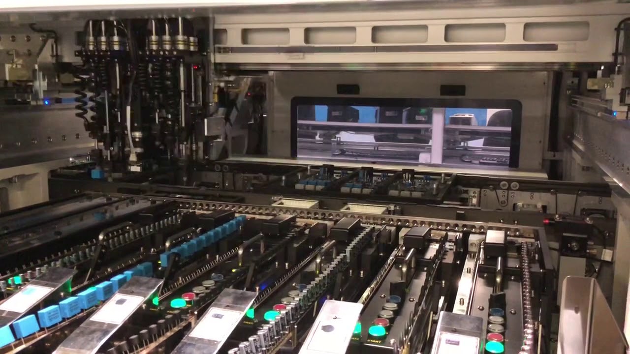 MIRAE MAI-H6 THT Inserting machine - YouTube