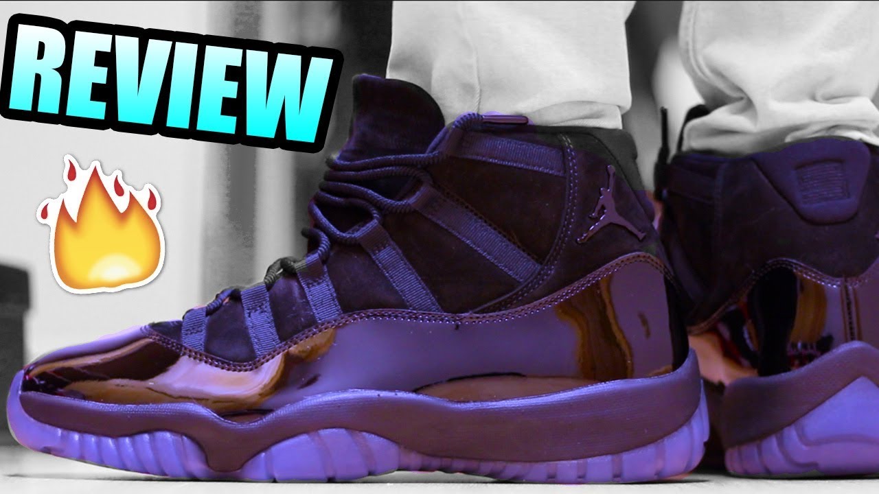 Jordan 11 PROM NIGHT Review ! Cap And Gown Jordan 11 On Foot ! - YouTube