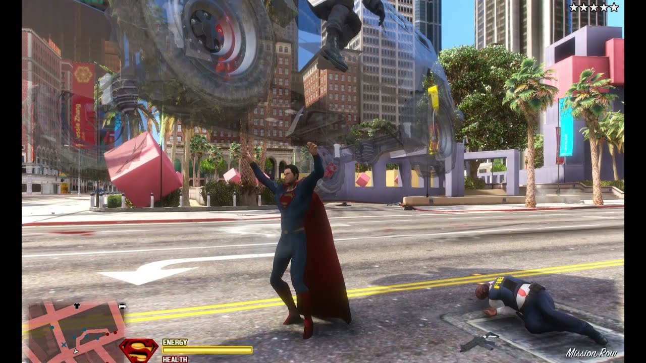 GTA 5 SUPERHERO SUPERMAN MODS, The True Power of a Superman - YouTube