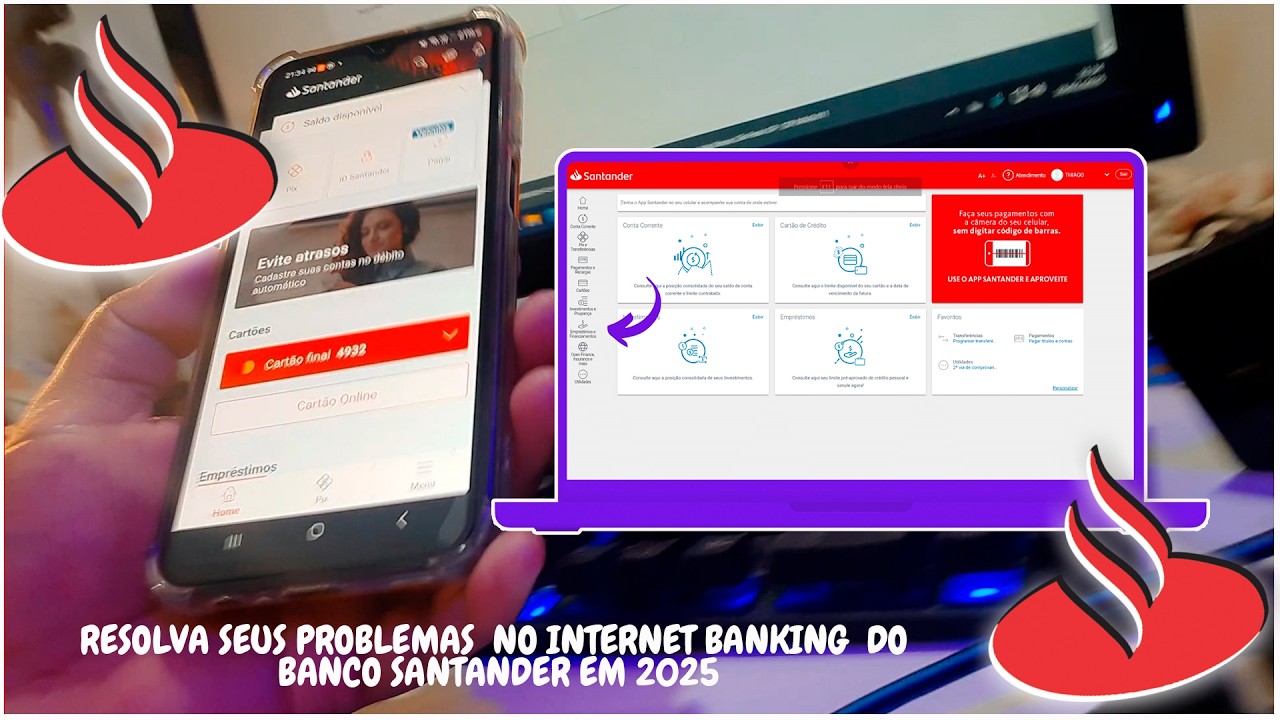 COMO ACESSAR O INTERNET BANKING DO SANTANDER EM 2025??? - YouTube