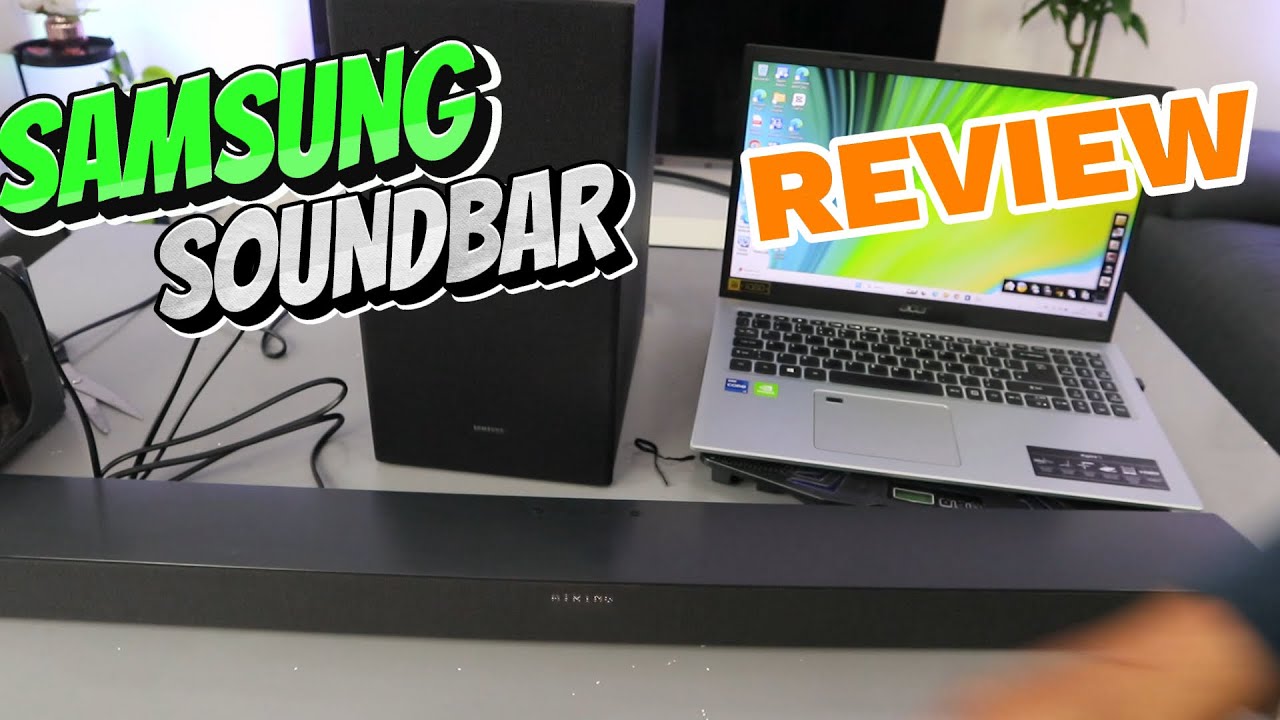 Samsung C430 Soundbar Setup With Laptop with Audio Demonstration - YouTube
