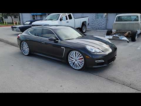 24 Inch Lexani LF-713 Custom Built Wheels Porsche Panamera 4S Silver Rims Luxury Cars