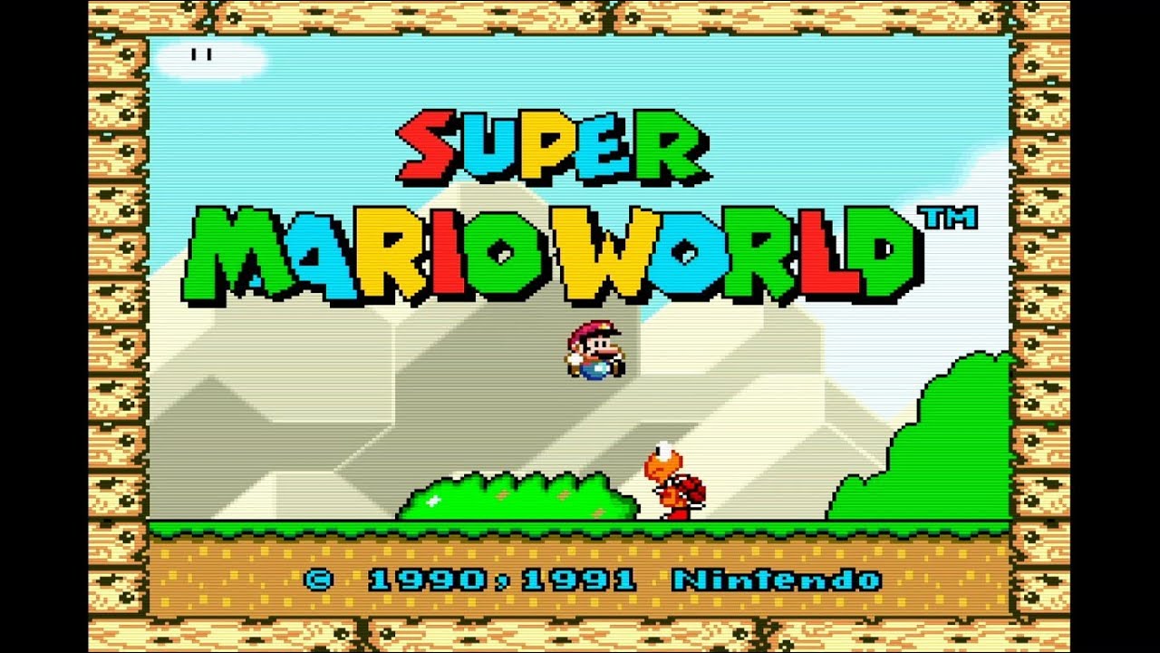 Super Mario World - SNES - First Level HD - YouTube