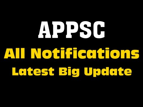 APPSC Schedule Update | Latest APPSC Notification Update - YouTube