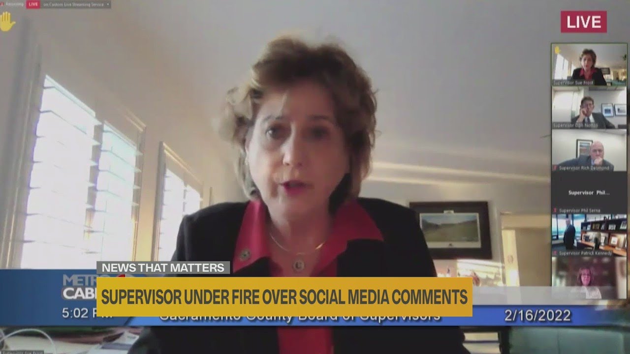 Sacramento County Supervisor Sue Frost responds to controversy - YouTube