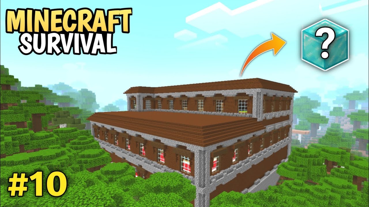 I FOUND SECRET WOODLAND MANSION | MINECRAFT PE SURVIVAL SERIES ...