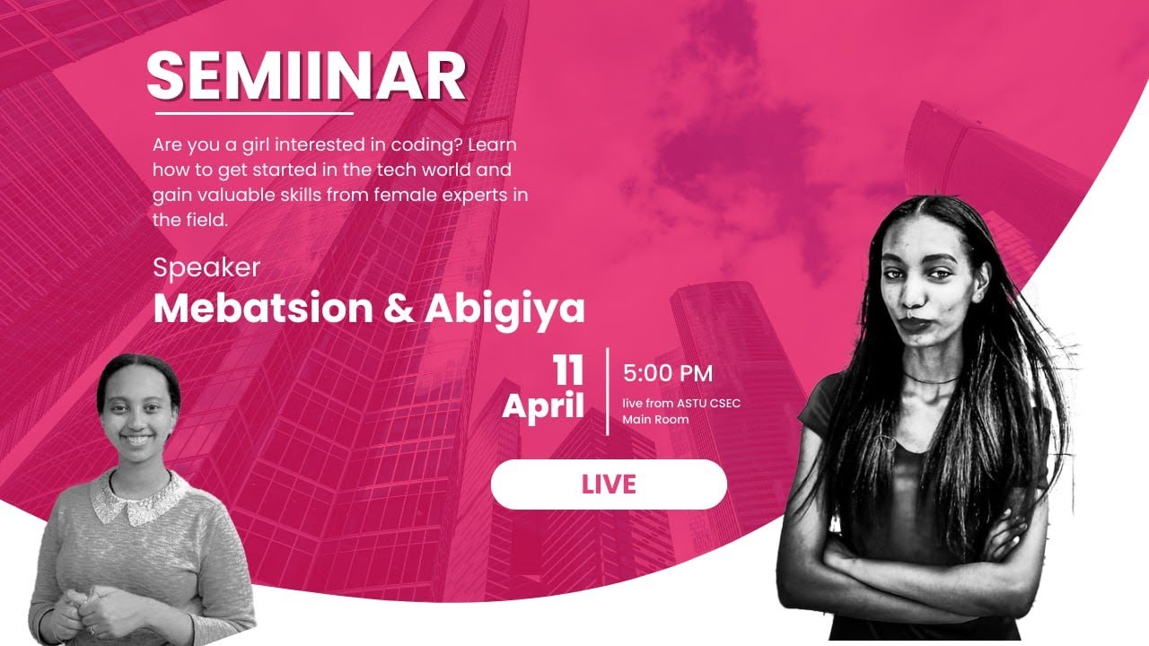 CSEC Capacity Building Live Stream Seminar | How to get started in tech ...